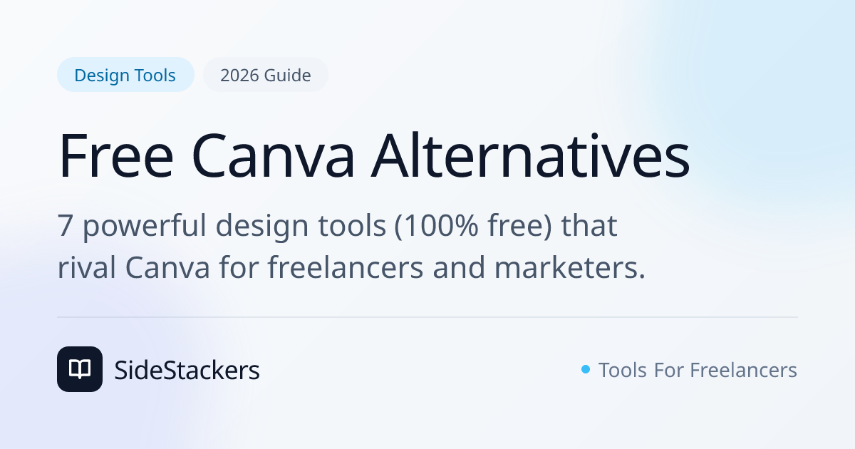 Free Canva Alternatives: 7 Best Tools (2026) | SideStackers